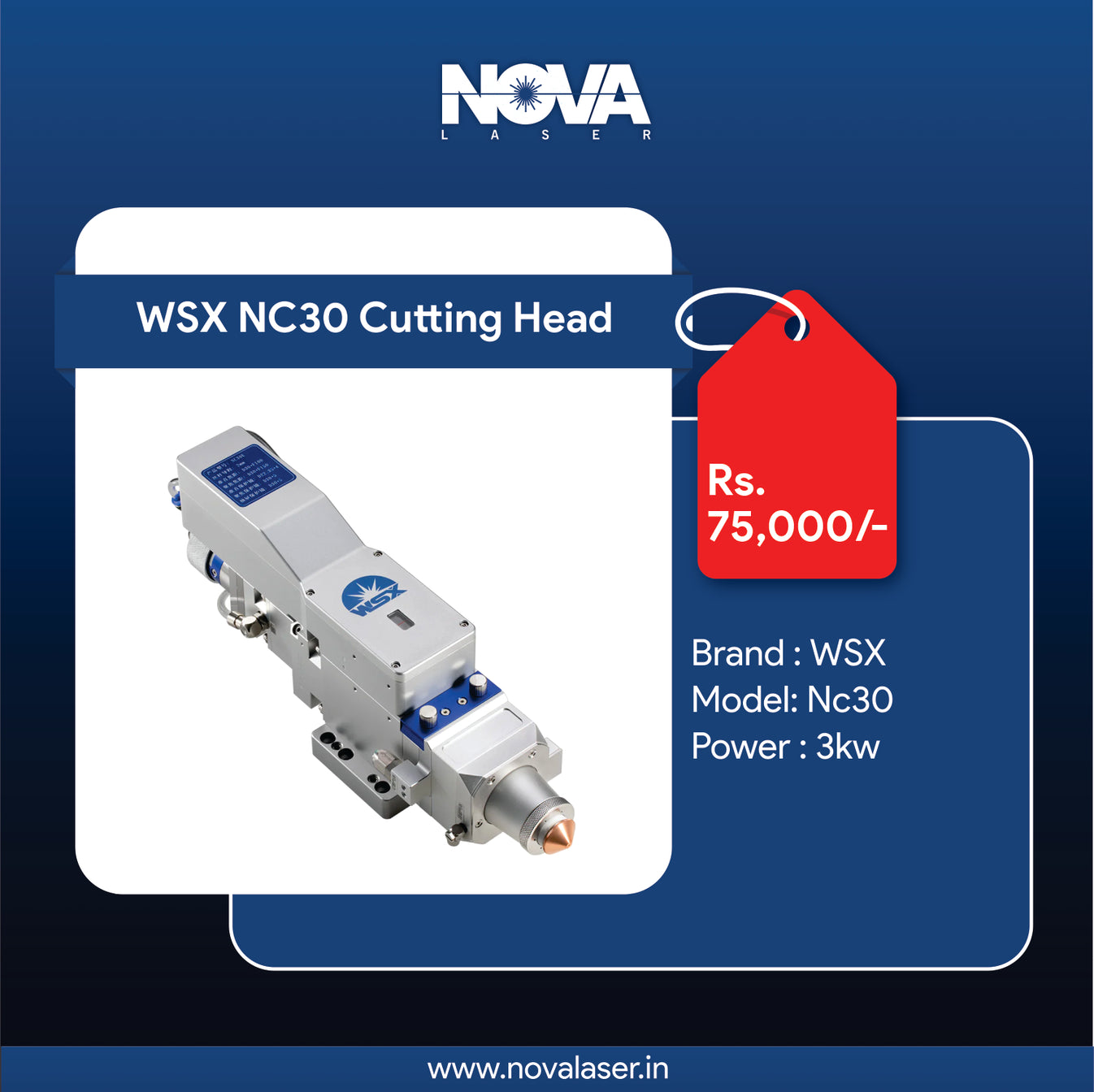 NC30 - WSX Laser Cutting Head I Ready Stock I Unbeatable Price – Nova Laser