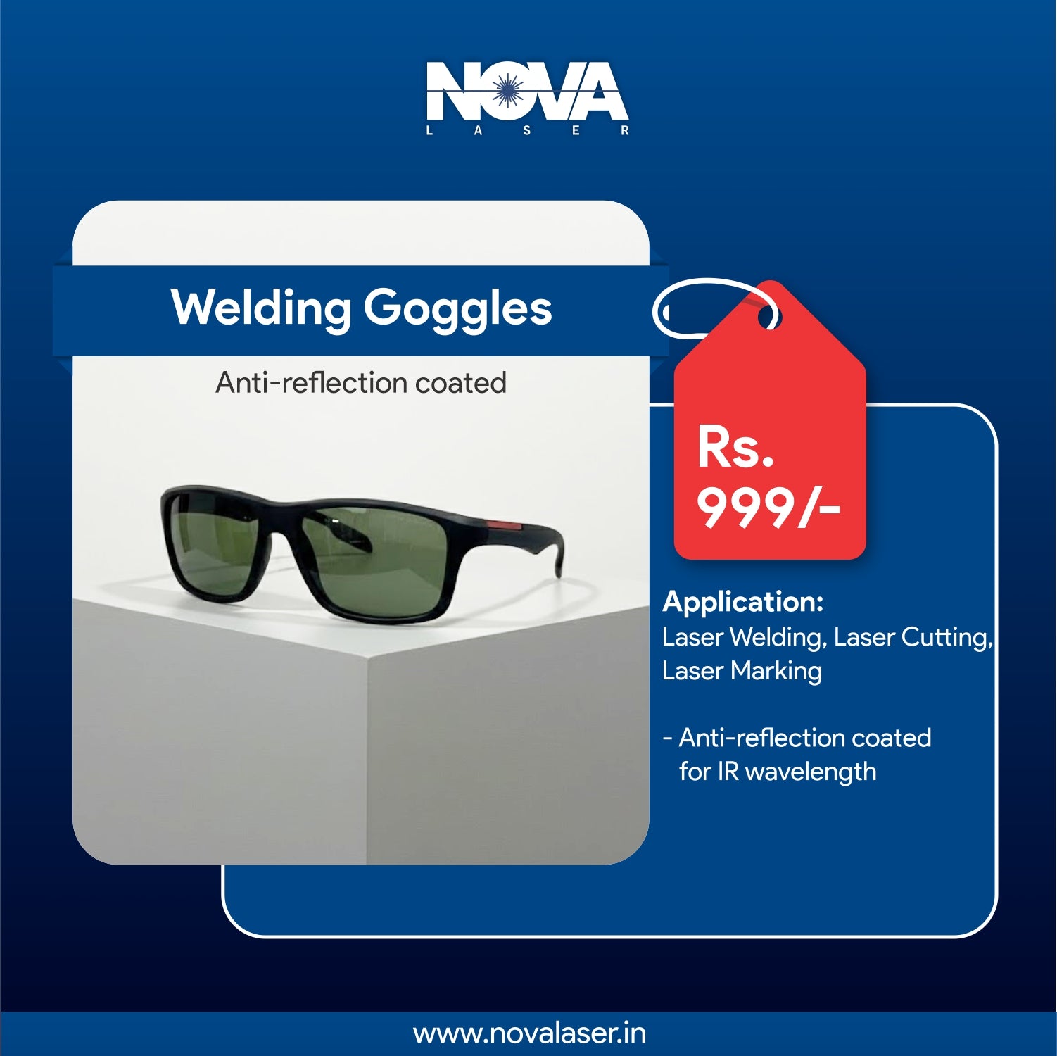 Fiber Laser Welding Goggles | IR Protection & Optics Shield – Nova Laser